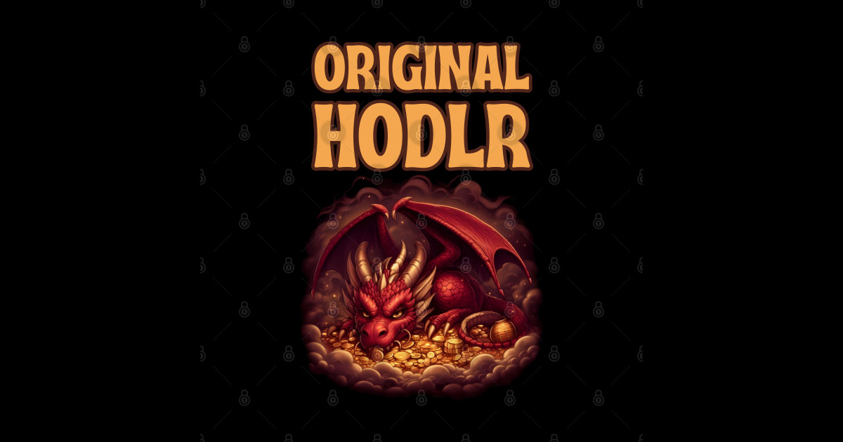 Original Hodlr - Dragon hoarding gold - Fantasy - Lord Of The Rings ...