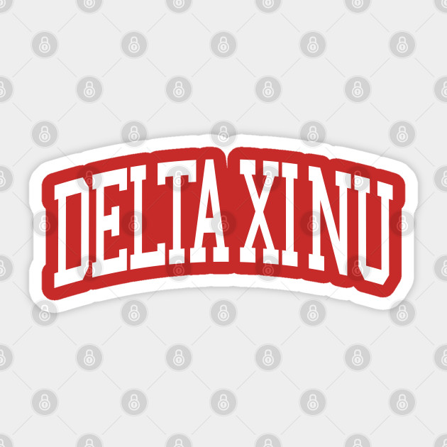 Delta Xi Nu Graphic - Delta - Sticker | TeePublic