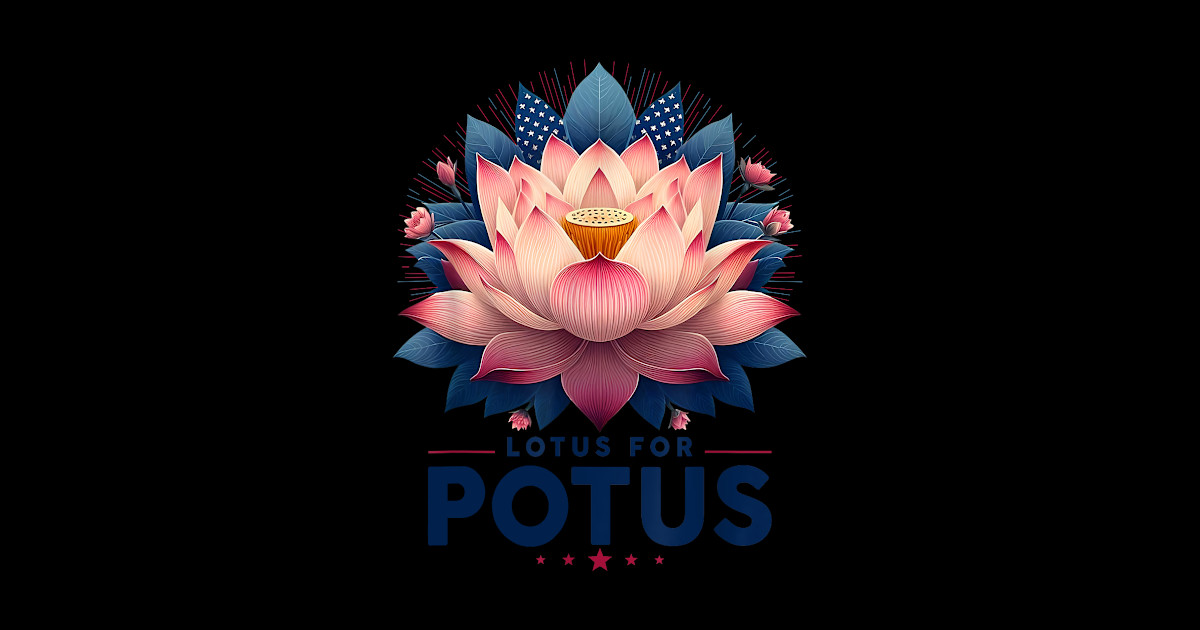 Kamala Harris 2024 Lotus for Potus Trending President - Kamala Harris ...