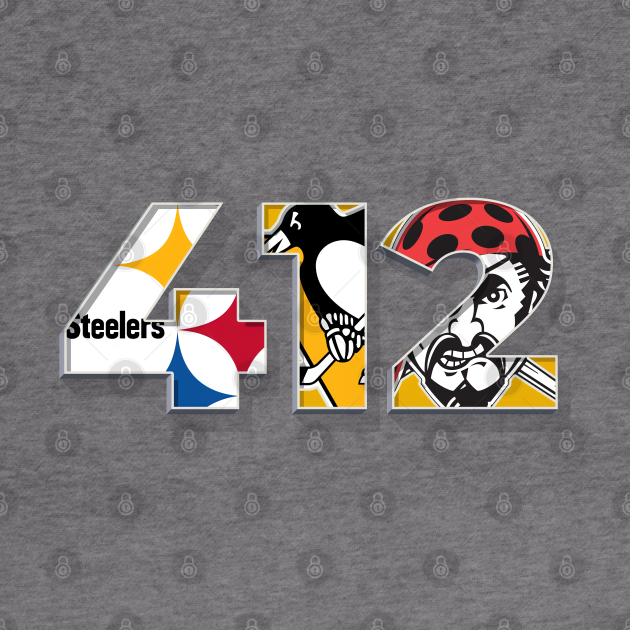Area Code - 412 - Sports Teams for Pittsburgh - Pittsburgh - Hoodie ...
