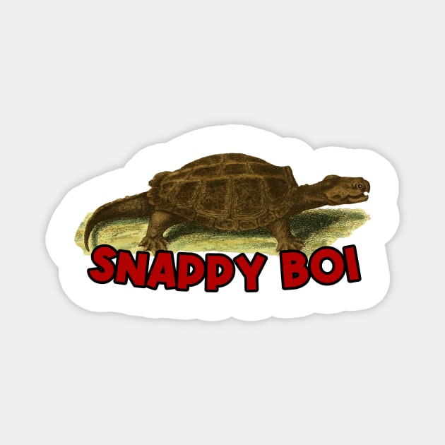 snappy boi snapping turtle meme illustration - Hydro - Magnet | TeePublic