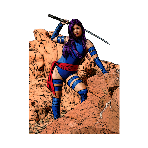 All in a Day's Work - Psylocke - T-Shirt | TeePublic