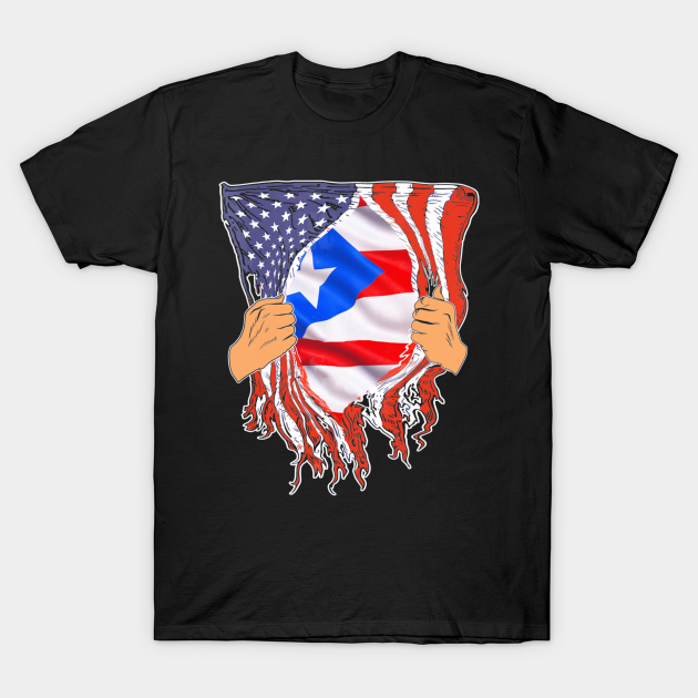 Puerto Rican Blood Inside Me Puerto Rico American Flag - Puerto Rican ...