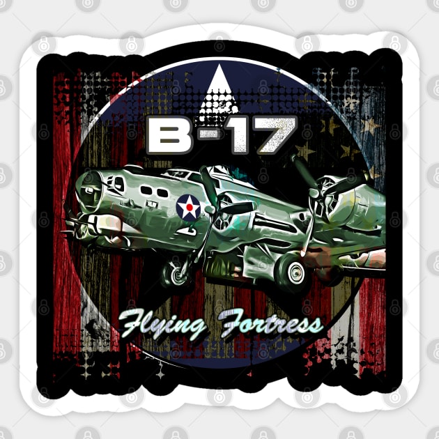 B 17 Flying Fortress - B 17 Flying Fortress - Sticker | TeePublic