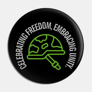 Celebrating Freedom Embracing Unity Pins and Buttons for Sale | TeePublic