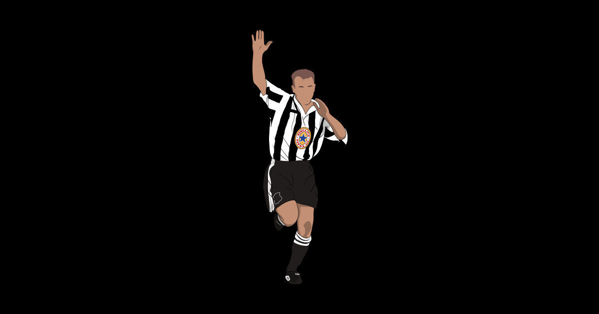 Alan Shearer 90s Iconic Goal Celebration Football Minimalist - Alan ...