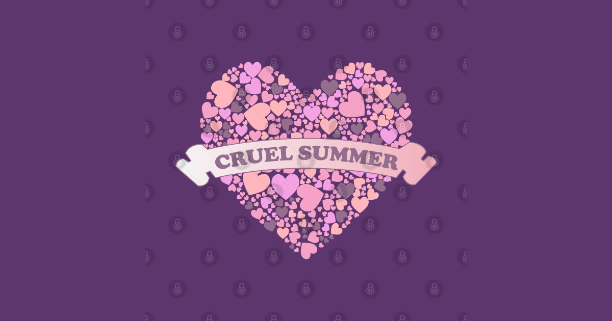 Cruel Summer Pink Hearts 3 - Cruel Summer - T-Shirt | TeePublic