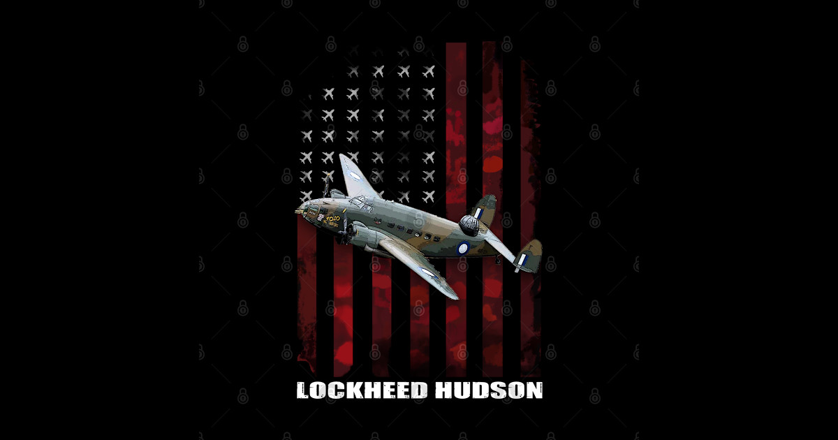 Lockheed Hudson Plane A-28 - Lockheed Hudson Plane A 28 - Sticker | TeePublic