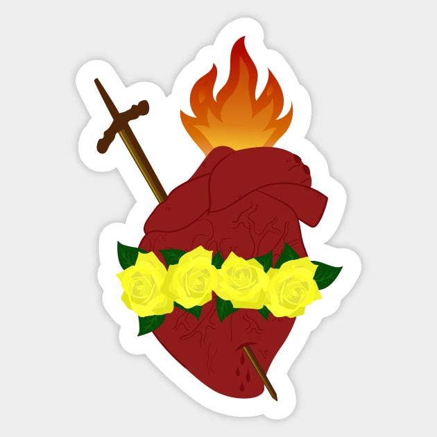 Immaculate Heart of Mary - Immaculate - Sticker | TeePublic