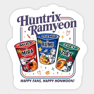 Huntrix Ramyeon Ramen Huntrix Kpop Dem Stickers for Sale | TeePublic