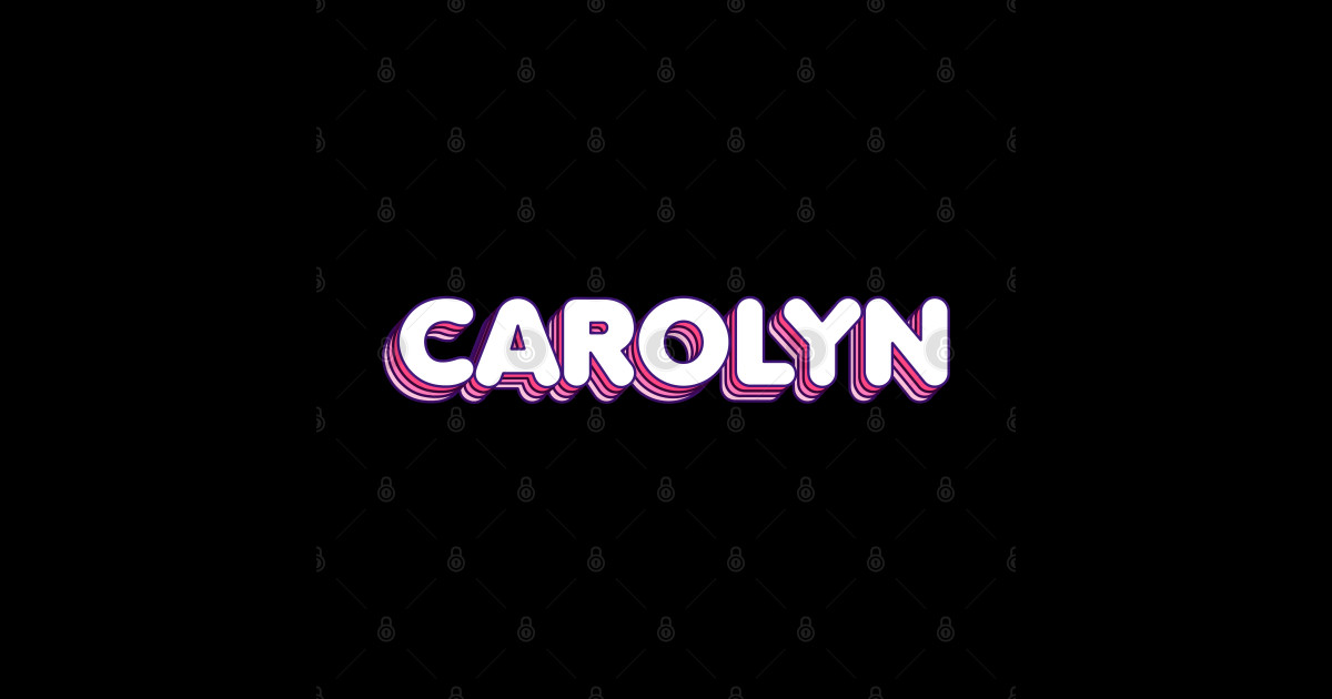Carolyn Pink Layered Name Label - Carolyn Pink Layered Name Label ...
