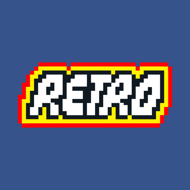 Retro | 8-Bit 80s Geek Logo - Retro - T-Shirt | TeePublic