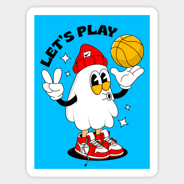 Let's play - Basketball - Sticker | TeePublic