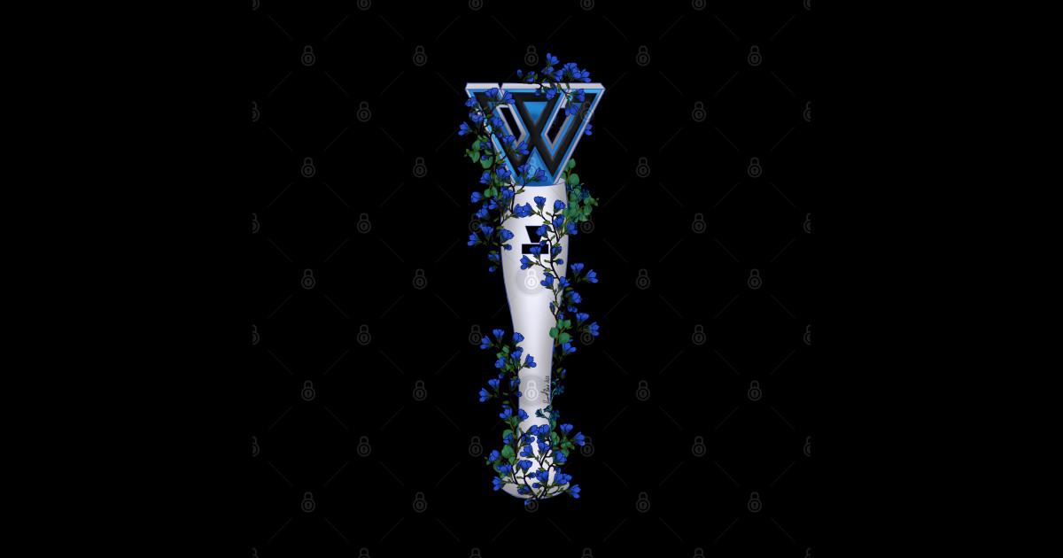 Winner Floral Lightstick kpop - Winner - Sticker | TeePublic