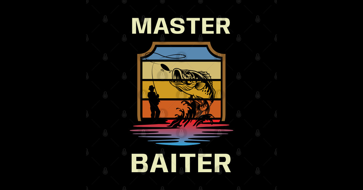 master baiter black funny - Master Baiter - Sticker | TeePublic