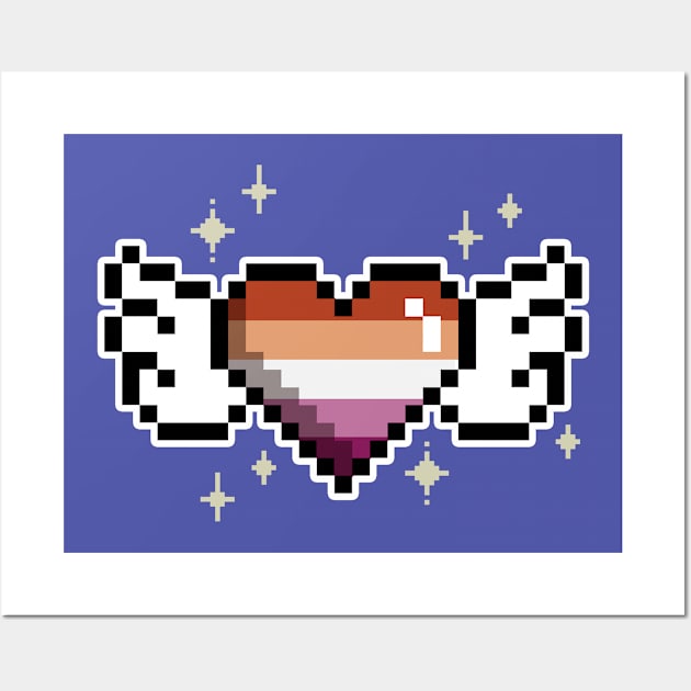 Lesbian Gaymer LGBT Gaming Pride Flag - Lesbian - Posters and Art ...