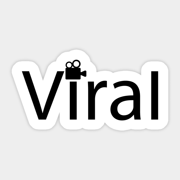 Viral going viral artistic design - Viral - Sticker | TeePublic
