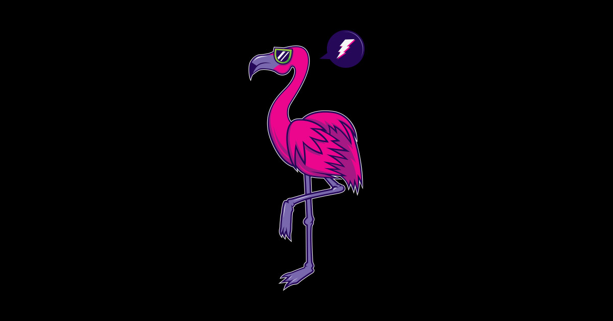 Electric Flamingo - Flamingo - T-Shirt | TeePublic