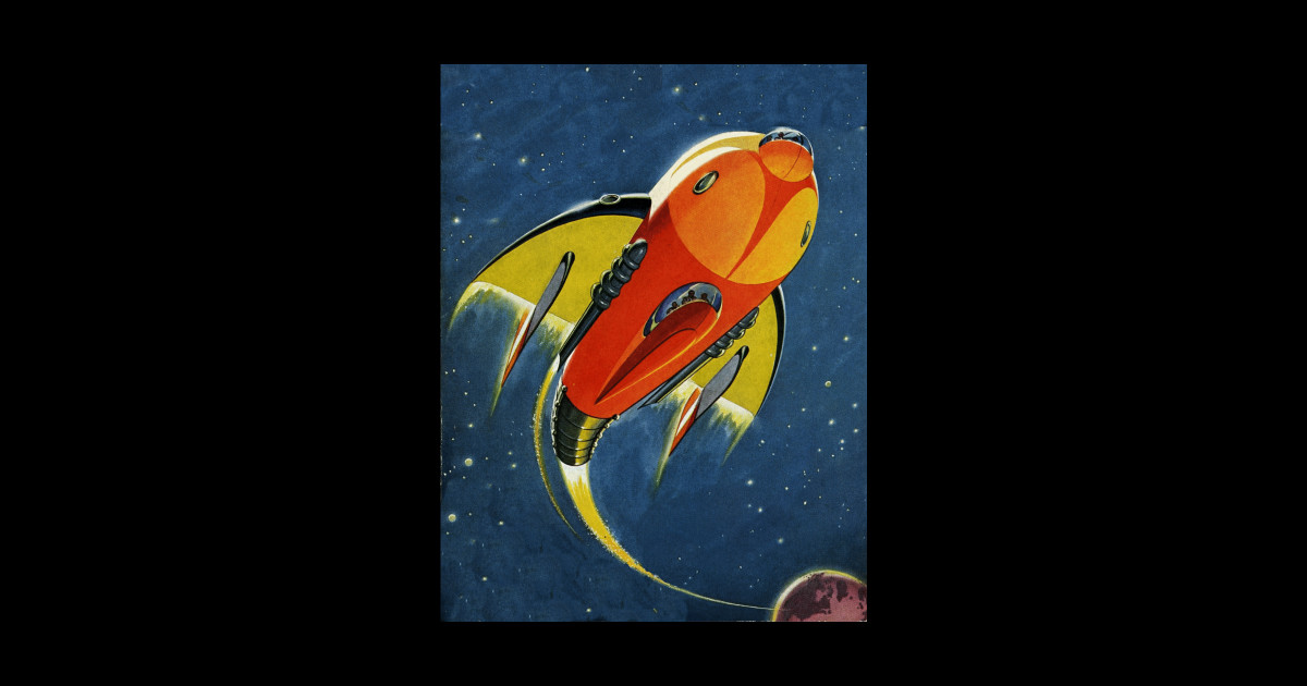 Retro Future Rocketry - Blast Off into Outer Space - Sci Fi - Posters ...