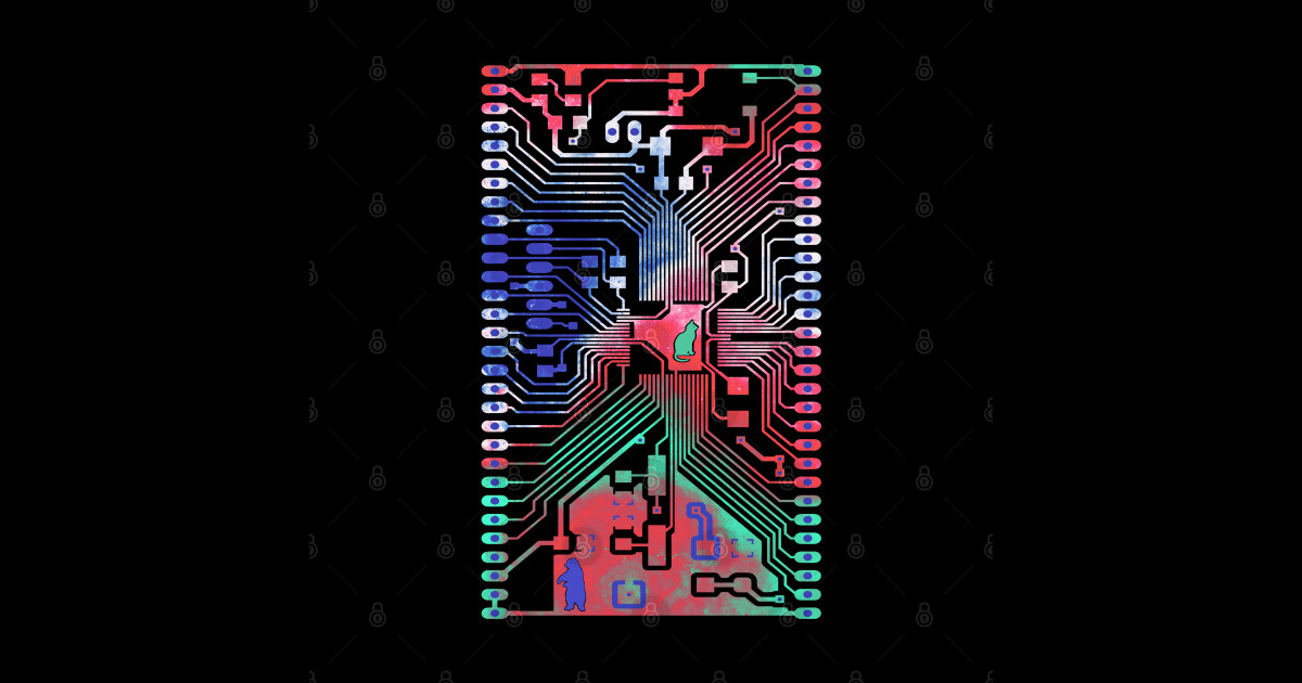 Circuit Layout - Circuit - Sticker | TeePublic
