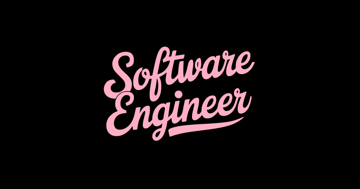 Software Engineer! Pink Girly Coding - Coding Girl - Sticker | TeePublic
