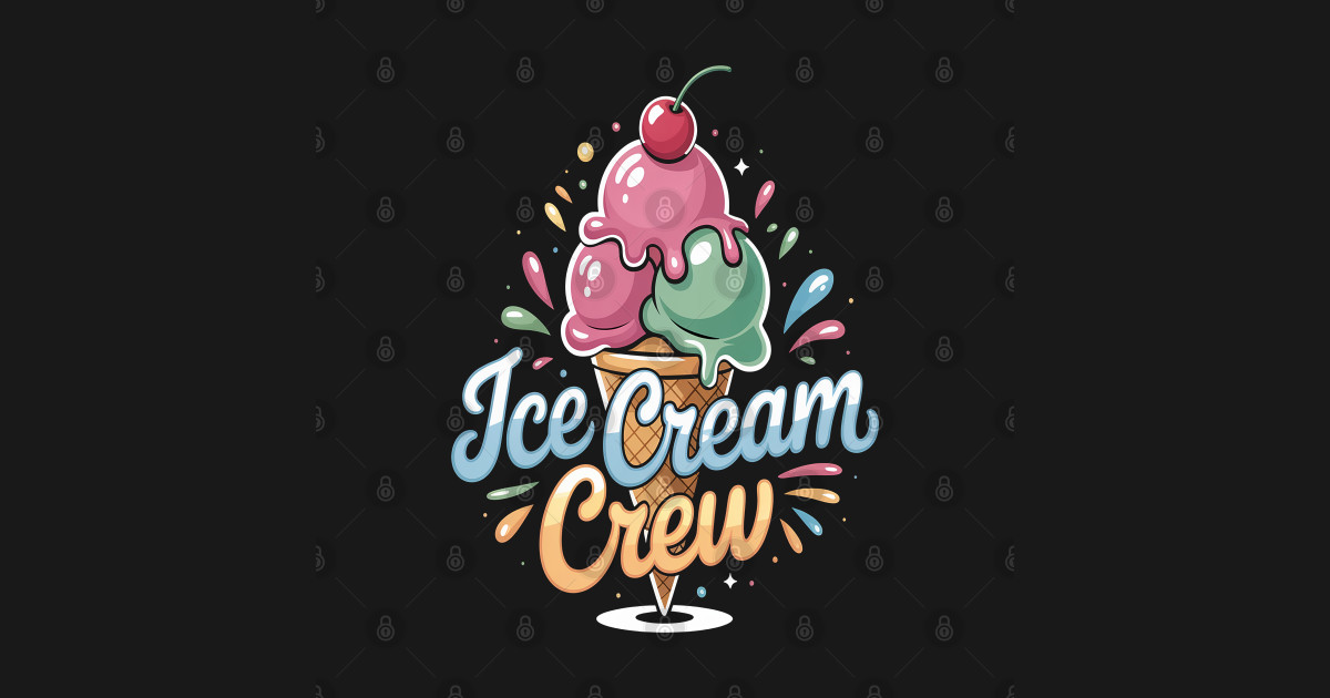 Ice Cream Crew Pastel Summer - Ice Cream Crew Pastel Summer - T-Shirt ...