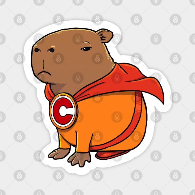 Capybara Superhero - Capybara - Magnet | TeePublic