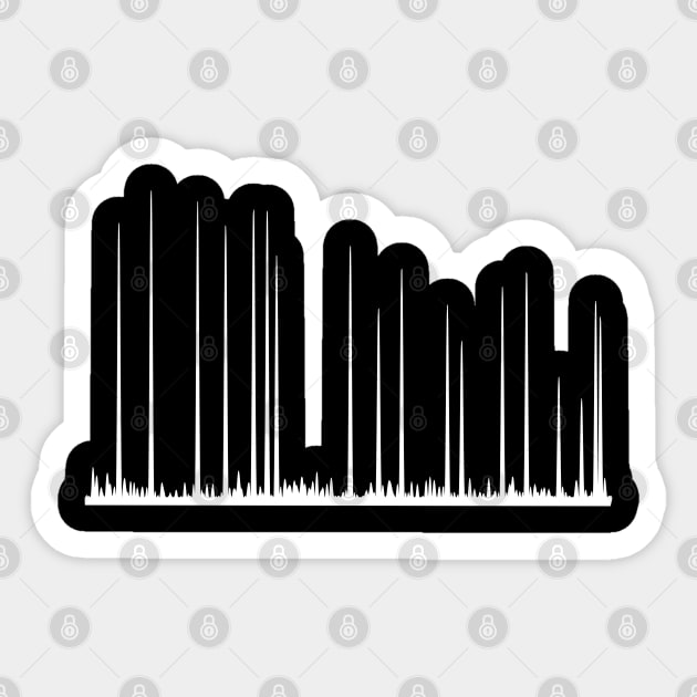 Chromatogram, white - Chromatography - Sticker | TeePublic