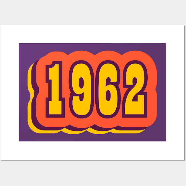 1962 Retro Typography, Vintage Birth Year Style - 1962 - Posters and ...