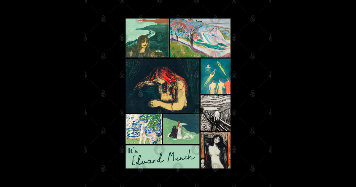 It’s Edvard Munch Collection - Art - Edvard Munch - Sticker | TeePublic