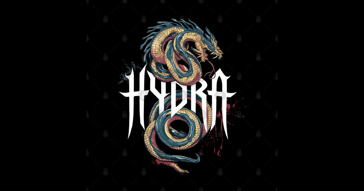 Hydra Cool Art - Hydra - Sticker | TeePublic