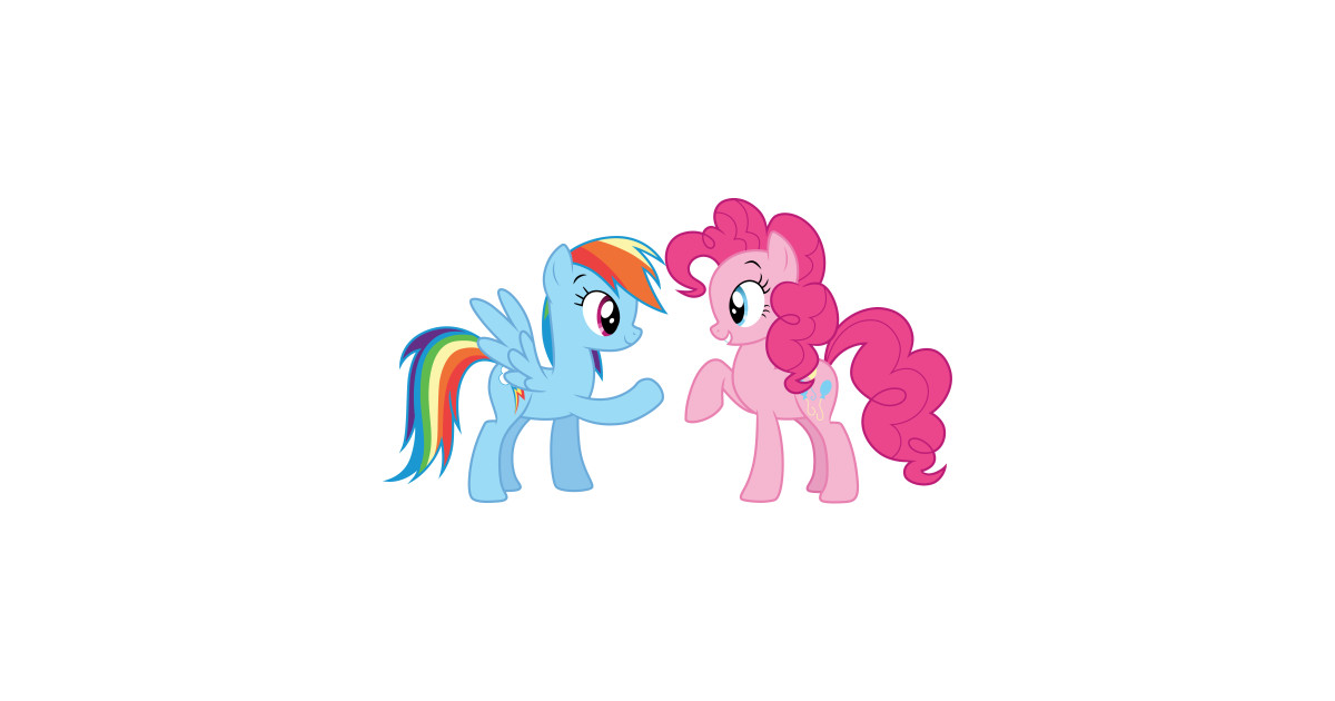 Rainbow Dash and Pinkie Pie reconcile 1 - My Little Pony - T-Shirt ...