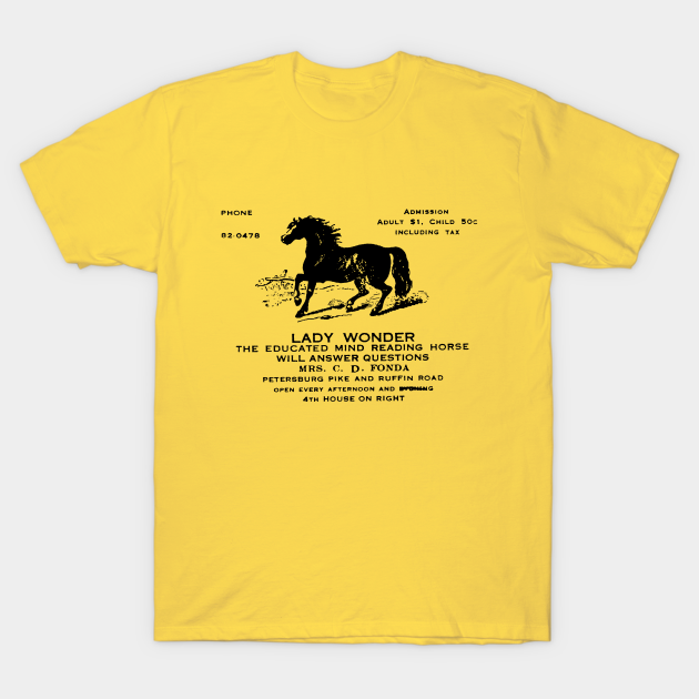 Psychic Horse / Lady Wonder - Esp - T-Shirt | TeePublic