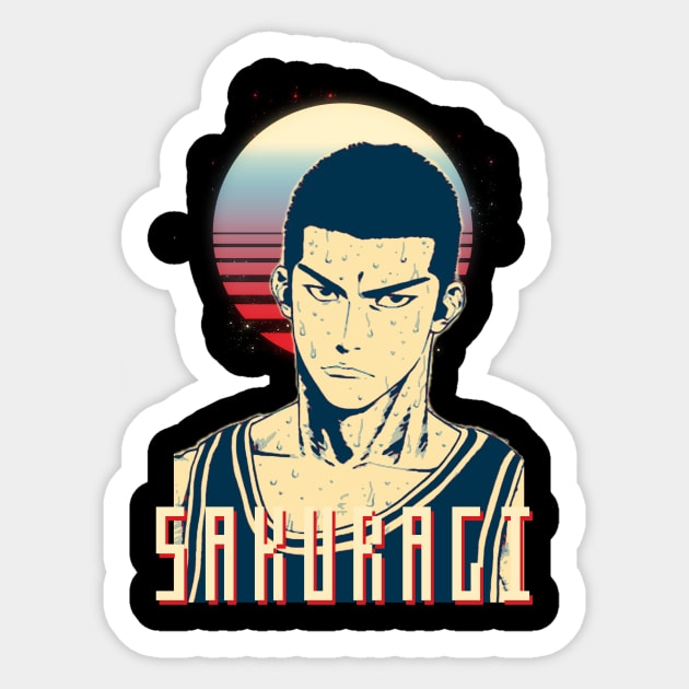 hanamichi sakuragi - Sakuragi Hanamichi - Sticker | TeePublic
