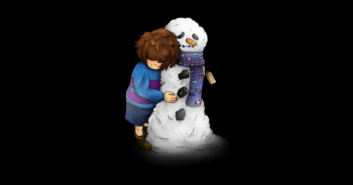 Happy Snowman - Undertale - Sticker | TeePublic