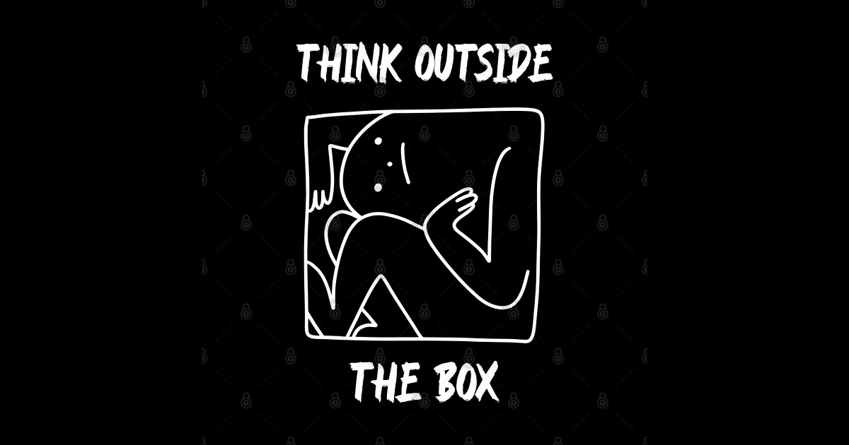 Think outside the box , think different - Think Different - Sticker ...