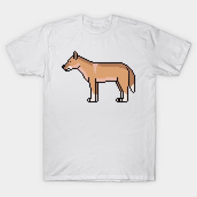 Dingo animal pixel - Animal Art - T-Shirt | TeePublic
