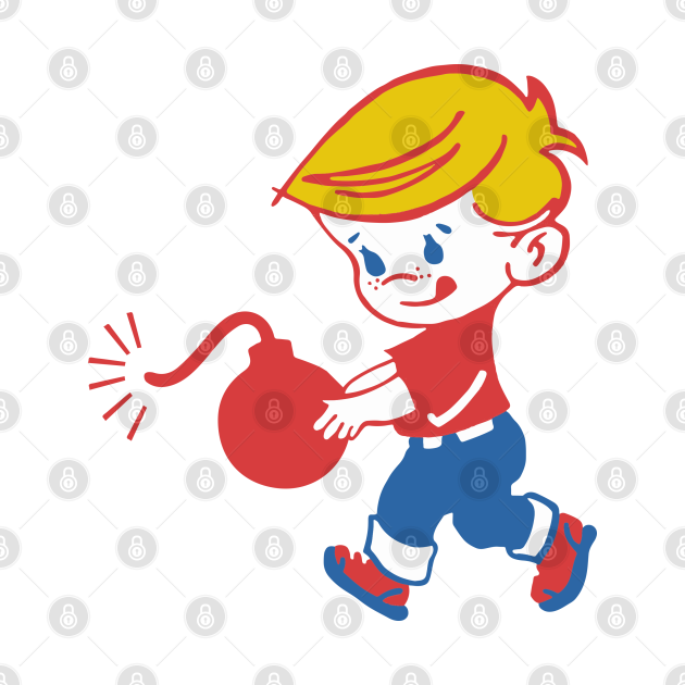 Retro bomb boy - Retro Cartoons - T-Shirt | TeePublic
