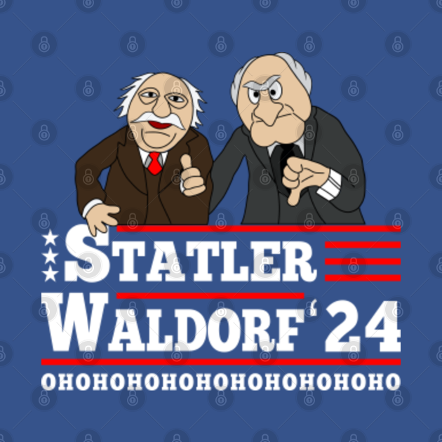 The Muppets Statler & Waldorf Vote For 2024 - Muppets - Tapestry ...