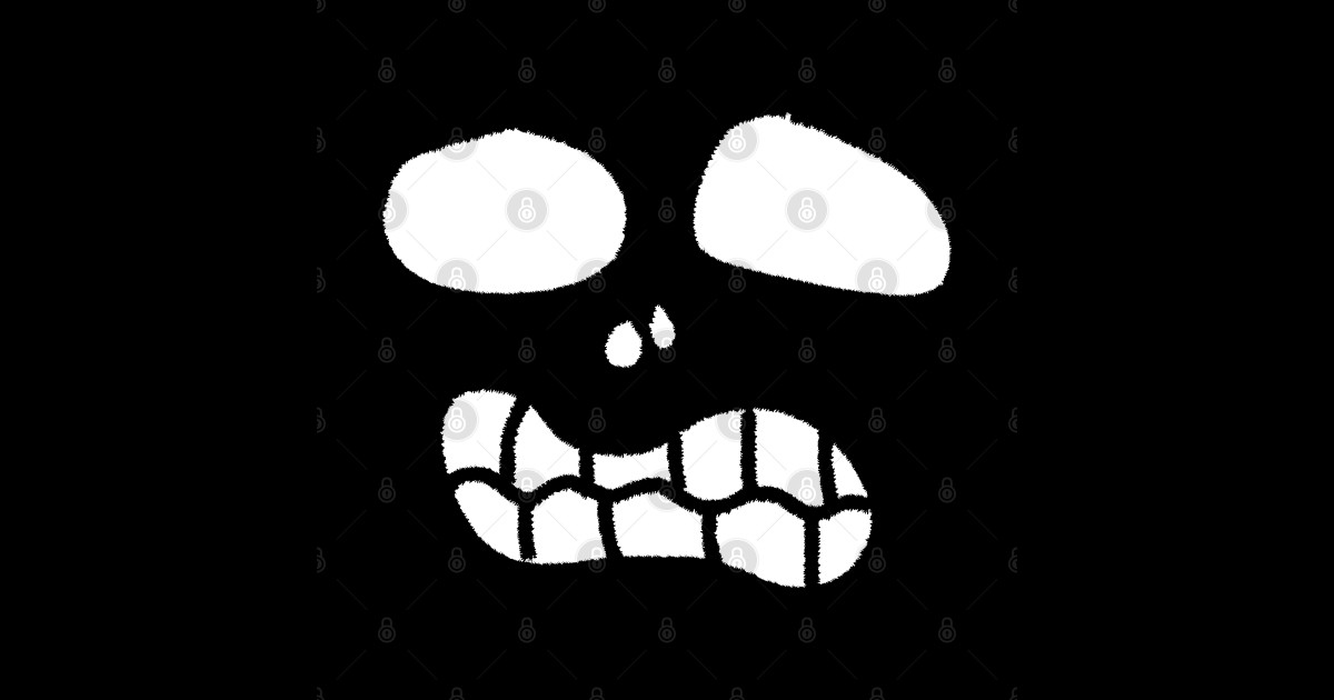 Skull - Halloween Face - Halloween - Sticker | TeePublic
