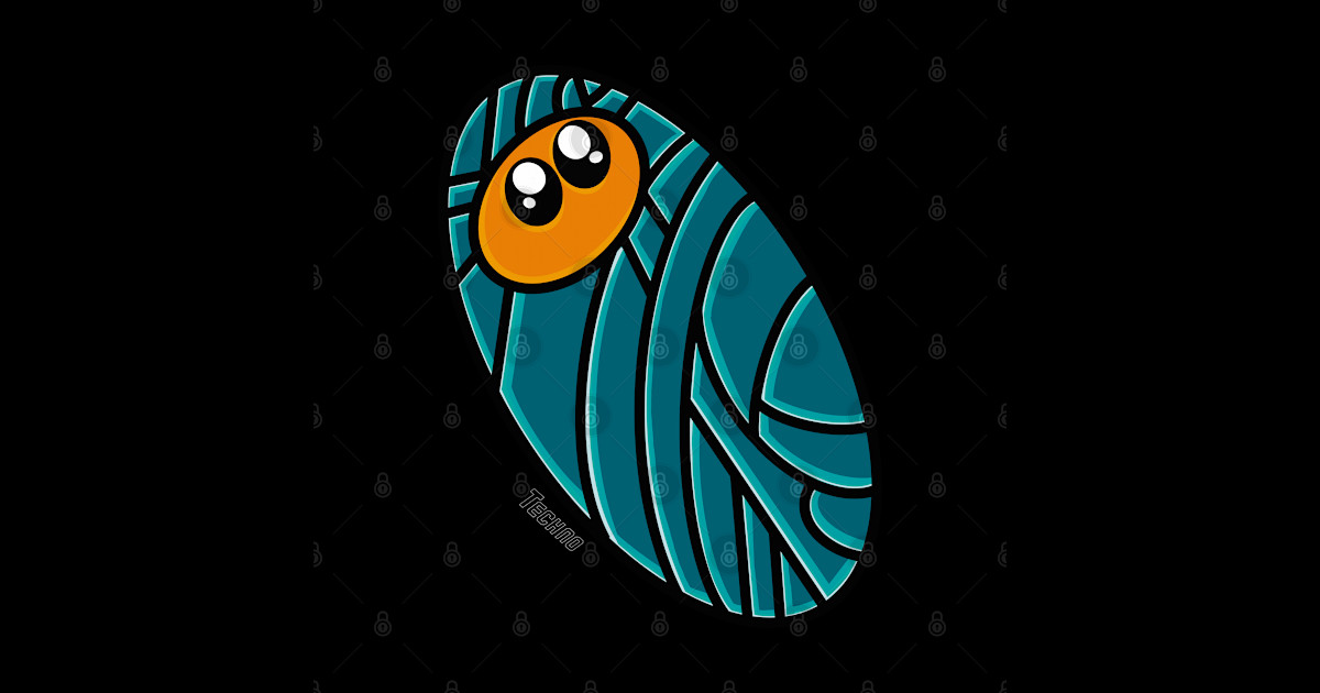 TechnoPigeon Chrysalis Baby Blue, Cute Animal, - Chrysalis - Sticker ...