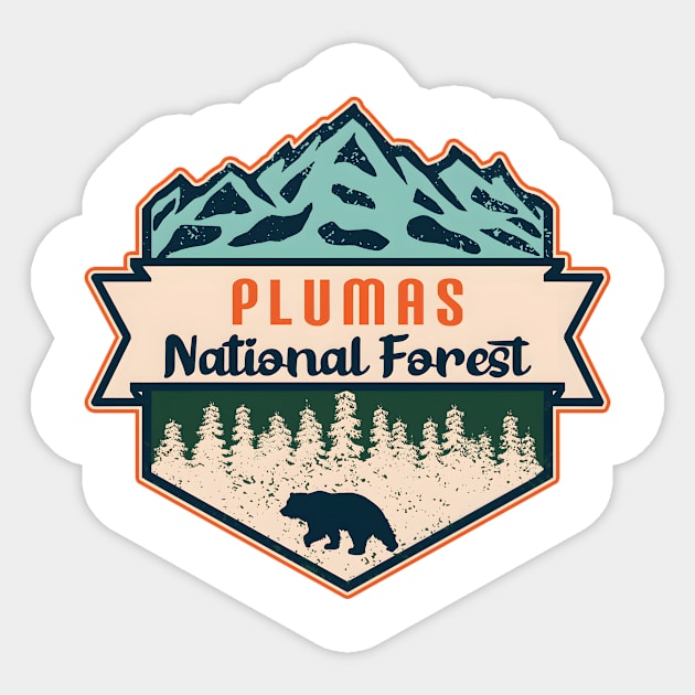 Plumas National Forest - Plumas - Sticker | TeePublic