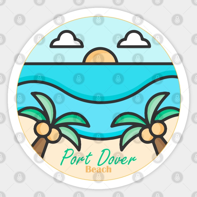 port dover beach - Port Dover Beach Canada - Sticker | TeePublic