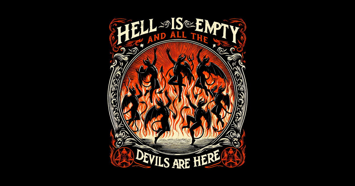 The Tempest - Hell is Empty - Vintage Distressed - Shakespeare ...