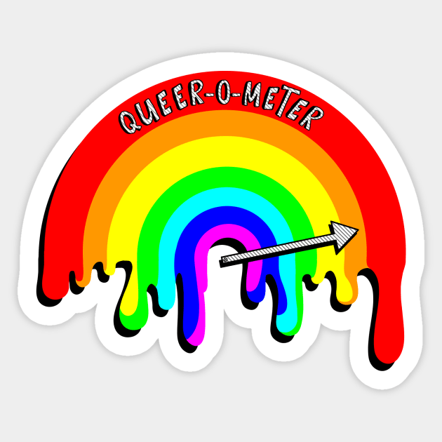 Queer-O-Meter - Pride - Sticker | TeePublic