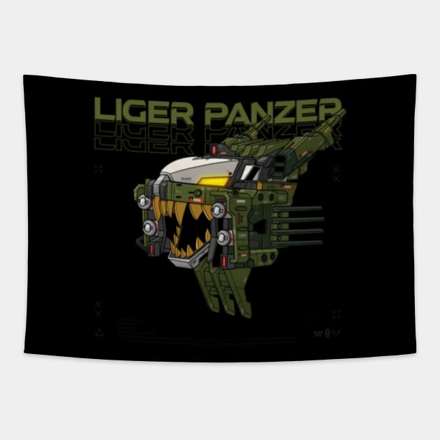 Zoids - Liger Panzer Anime Illustration With Urban Graphic Design ...