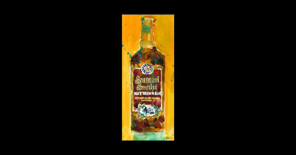 Samuel Smith Nut Brown Ale Beer Bottle - Beer Art - Sticker | TeePublic