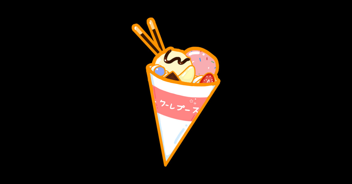 Mini Crepe Sticker - Japanese - Sticker | TeePublic