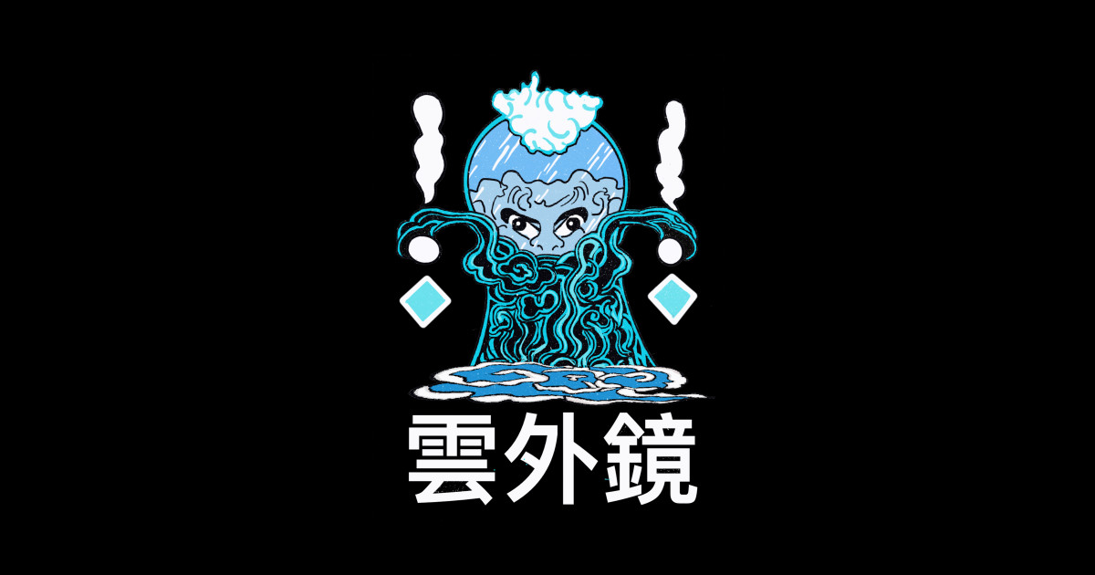 Ungaikyou, mirror beyond the clouds - japanese yokai - Japanese Cloud Mirror Yokai - Posters and ...