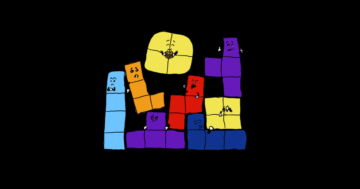 Crazy tetris - Tetris - Sticker | TeePublic